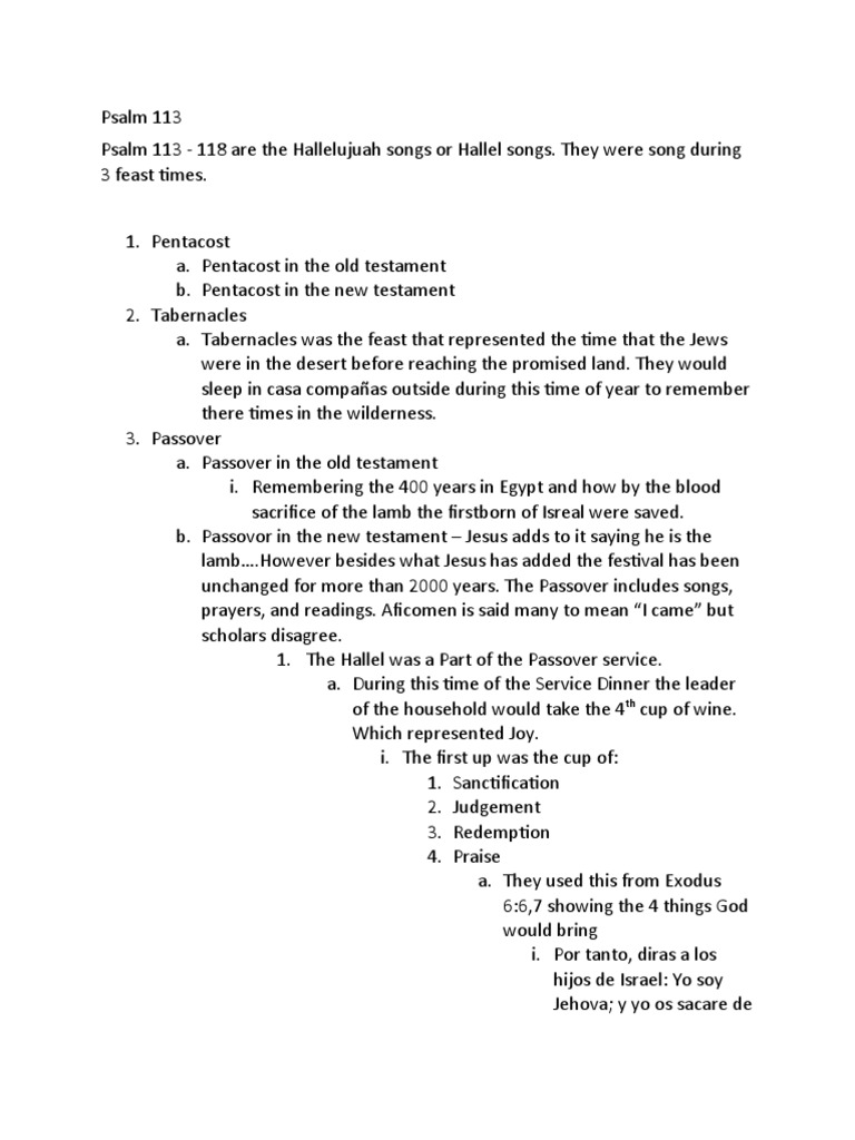 Understanding Psalm 113's Significance | PDF