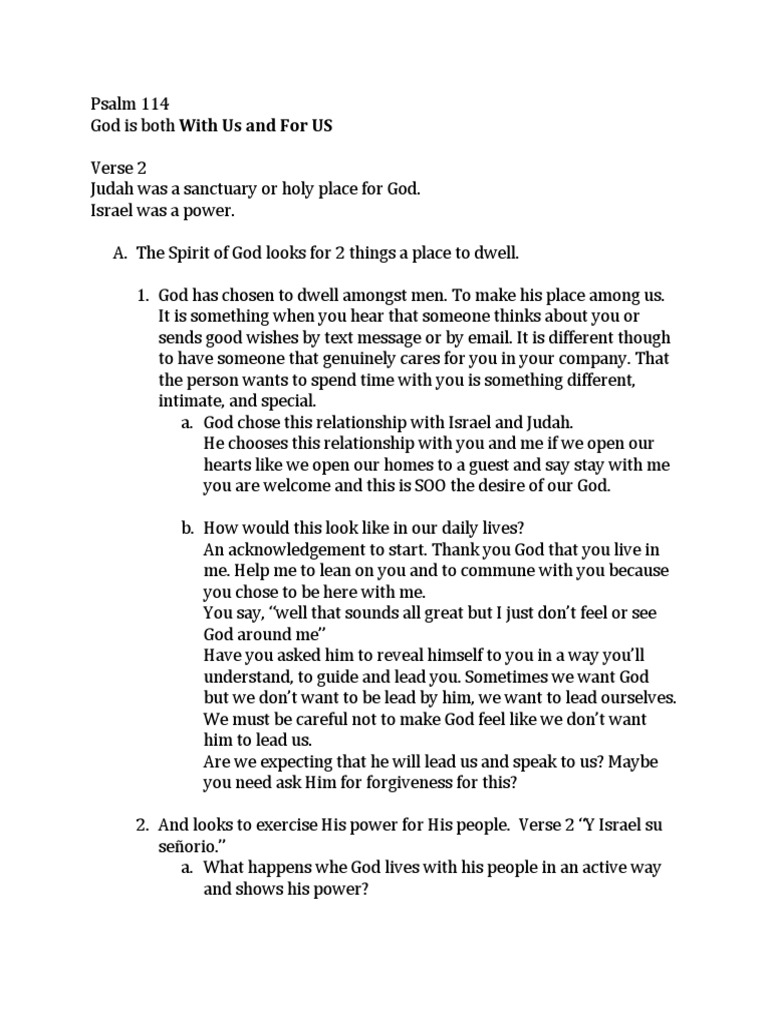 Psalm 114 | PDF