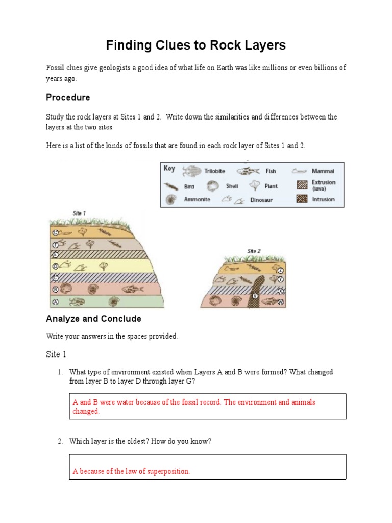 Finding Clues To Rock Layers | PDF