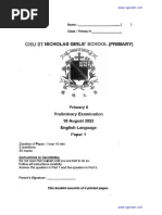 P3 Oral Skills Exam Practice | PDF | Vocabulary | Cognition