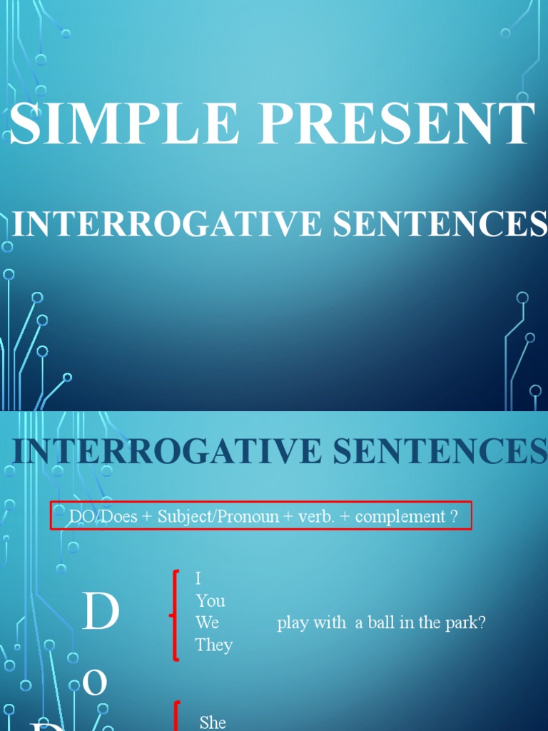 Simple Present - Interrogative Form | PDF