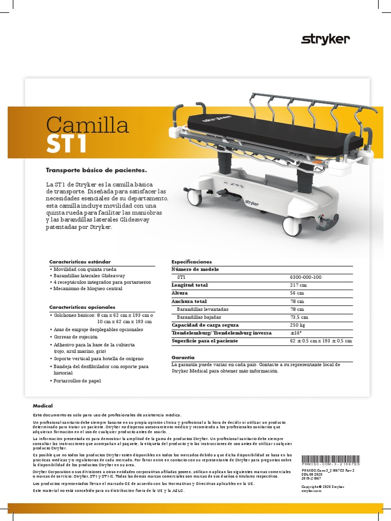 ST1 Spec Sheet ES | PDF
