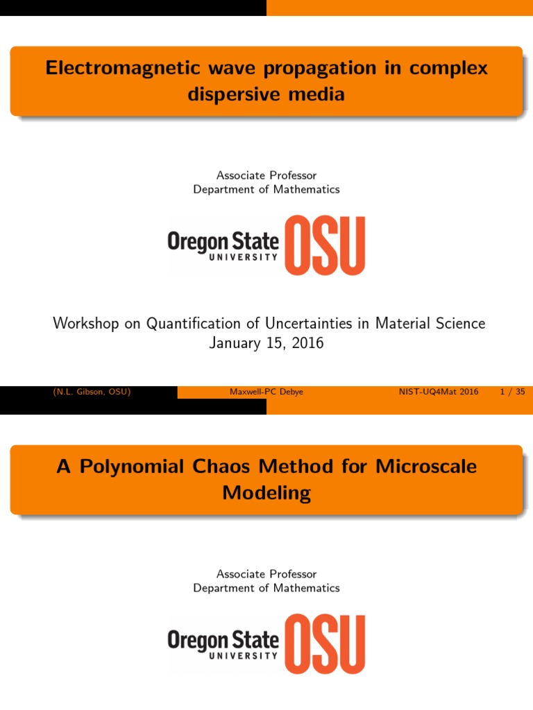 EM Wave Propagation in Complex Dispersive Media | PDF | Dielectric | Maxwell's Equations