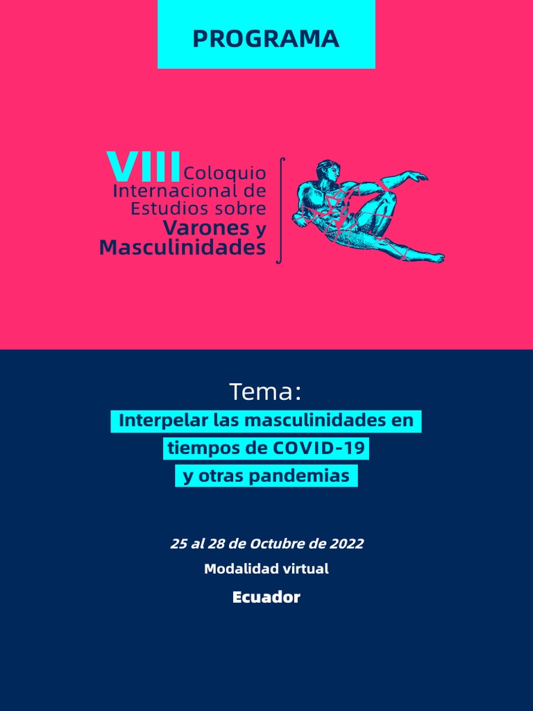 Programa 8vo Coloquio Masculinidades | PDF