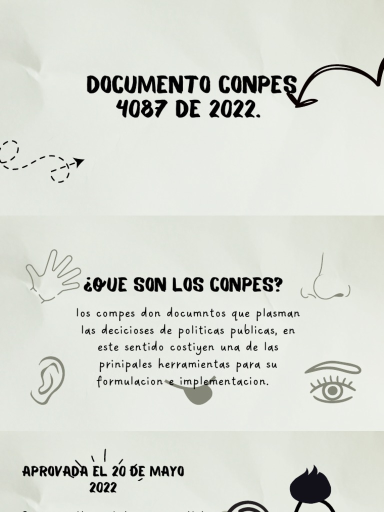 Documento CONPES 4087 de 2022. | PDF