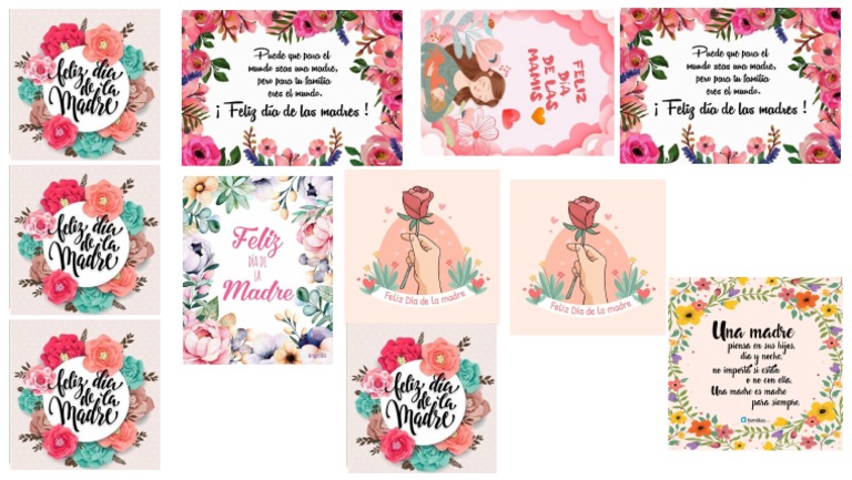 Tarjetas Dia De Las Madres Pdf
