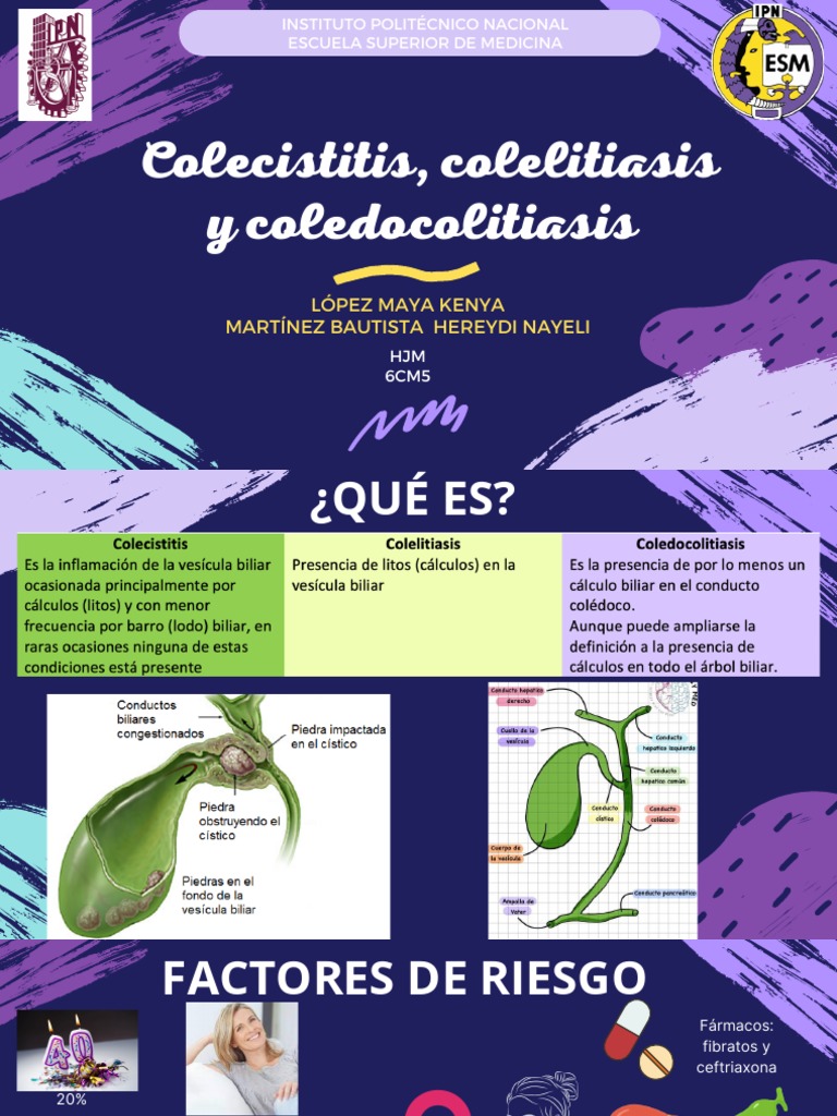 Colecistitis, Colelitiasis y Coledocolitiasis-2 | PDF | Bilis ...