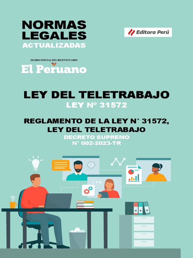 Ley Del Teletrabajo y Su Reglamento Mento | PDF