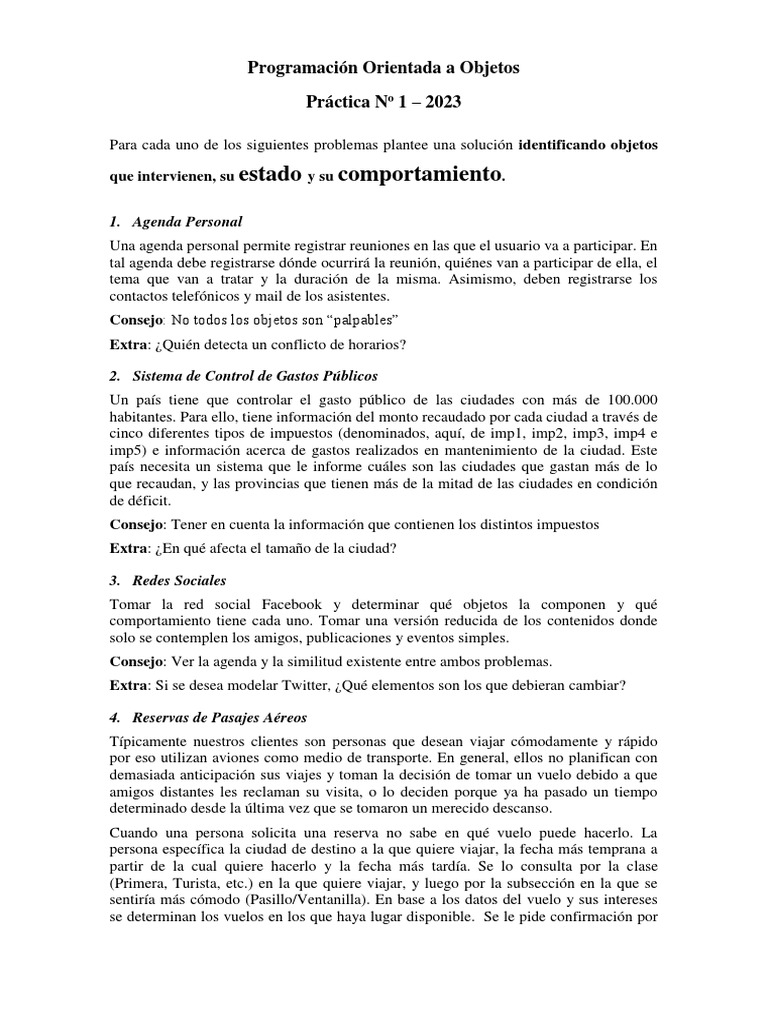 Practico 1 - 2023 JAVA | PDF