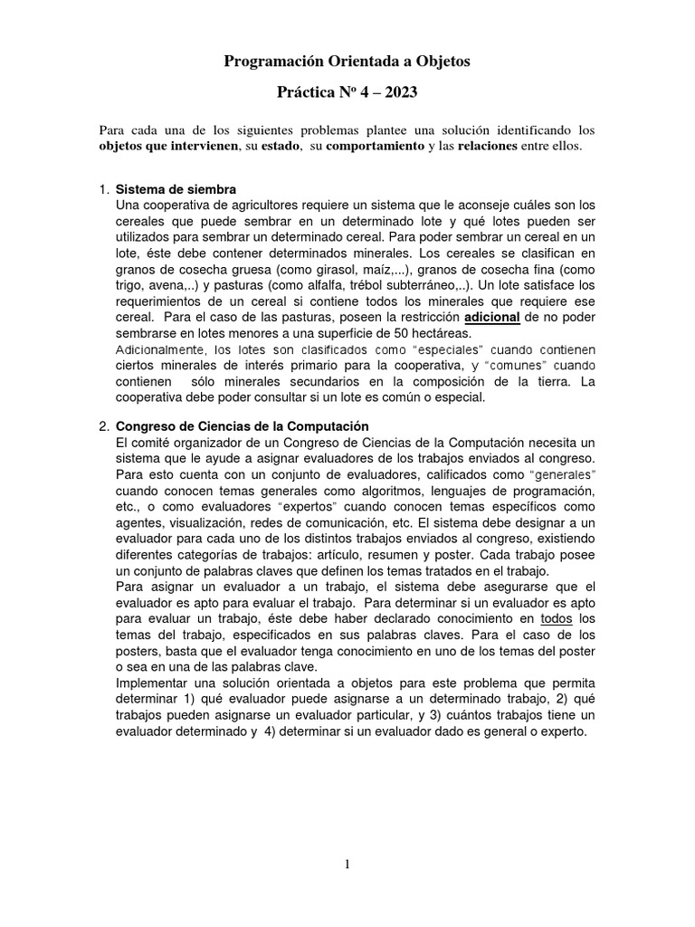 Practico 4 - 2023 JAVA | PDF