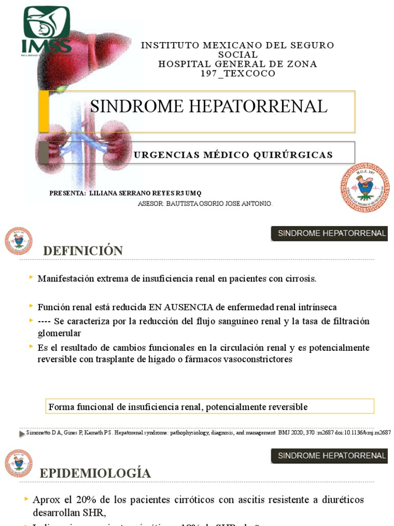 Sx Hepatorrenal Definitivo | PDF | Especialidades Medicas | Medicina ...
