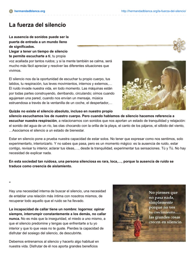 La Fuerza Del Silencio Pdf
