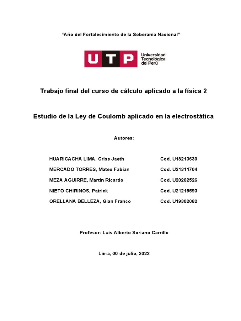 Proyecto Final de CAF2 | PDF