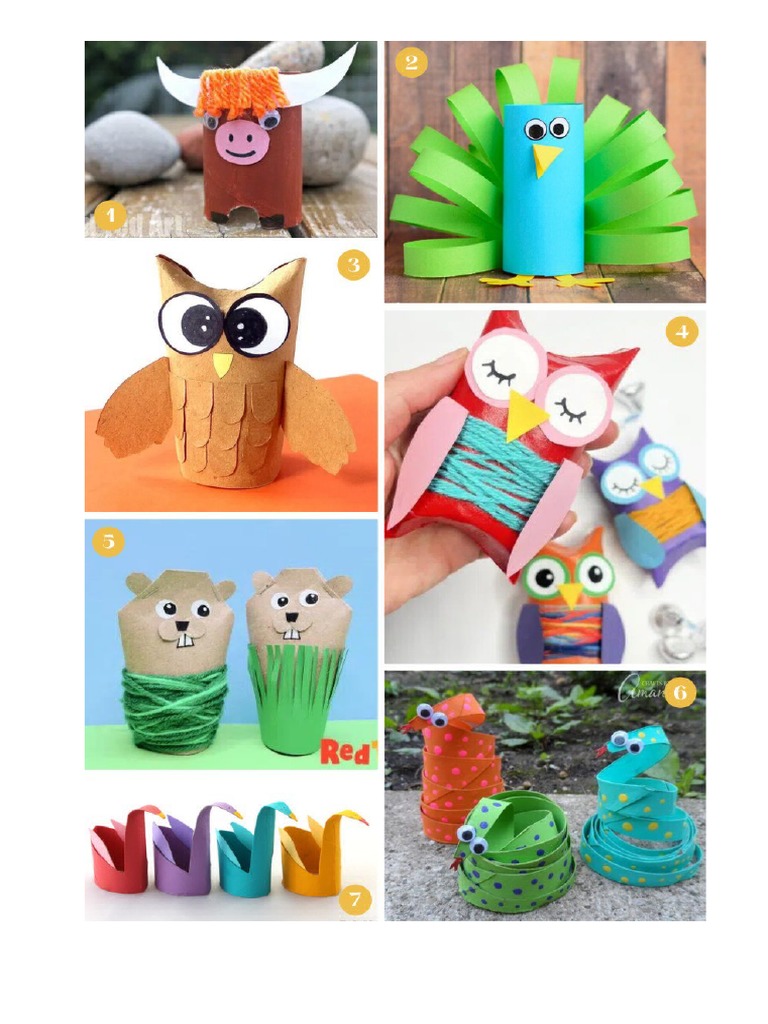 Paper Rolls Crafts | PDF