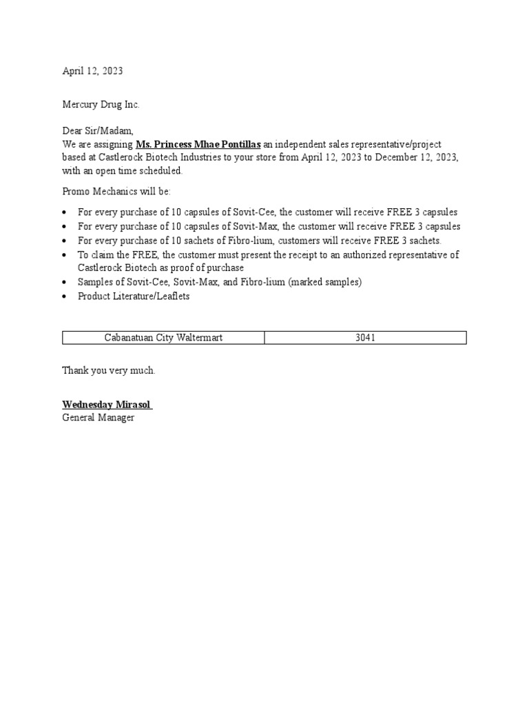 Sovit-Cee and Sovit-Max Promo Details | PDF