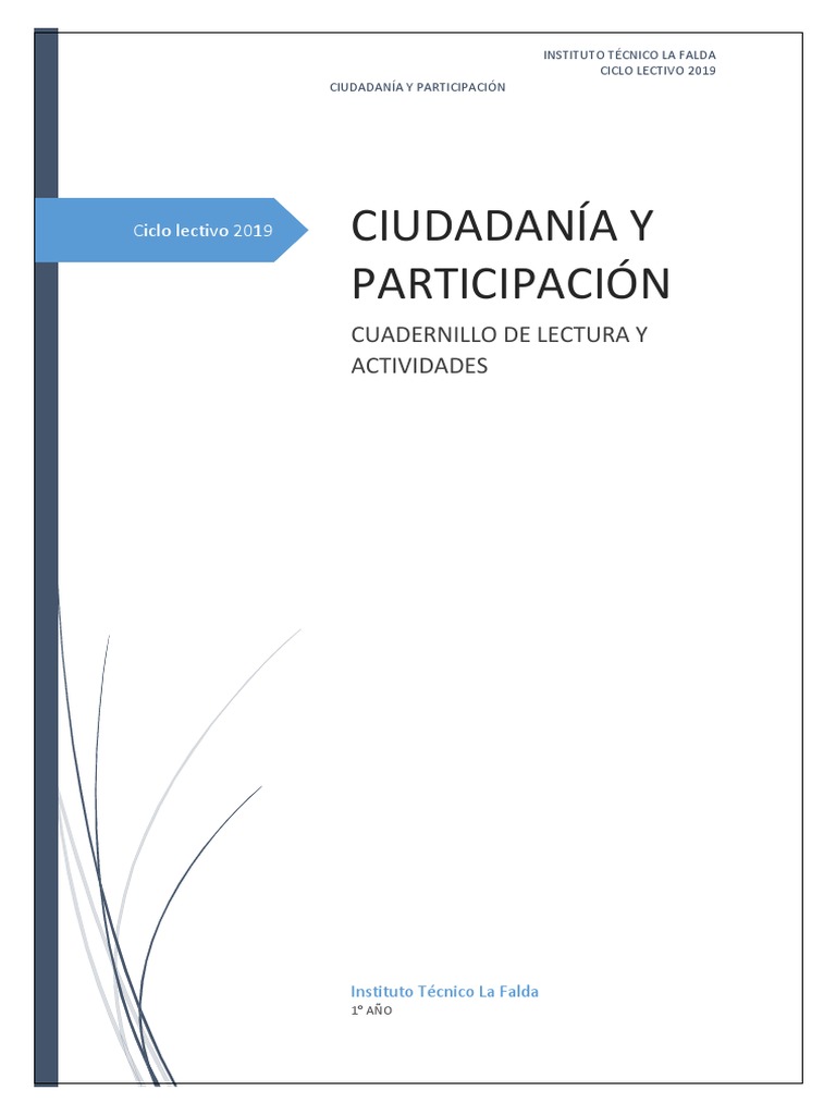 Ciudadania Y Participacion 1 Año Pdf