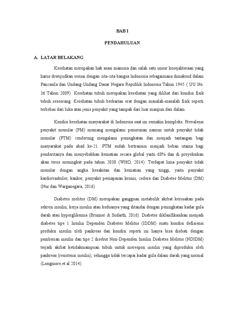 Latar Belakang Ulkus DM | PDF