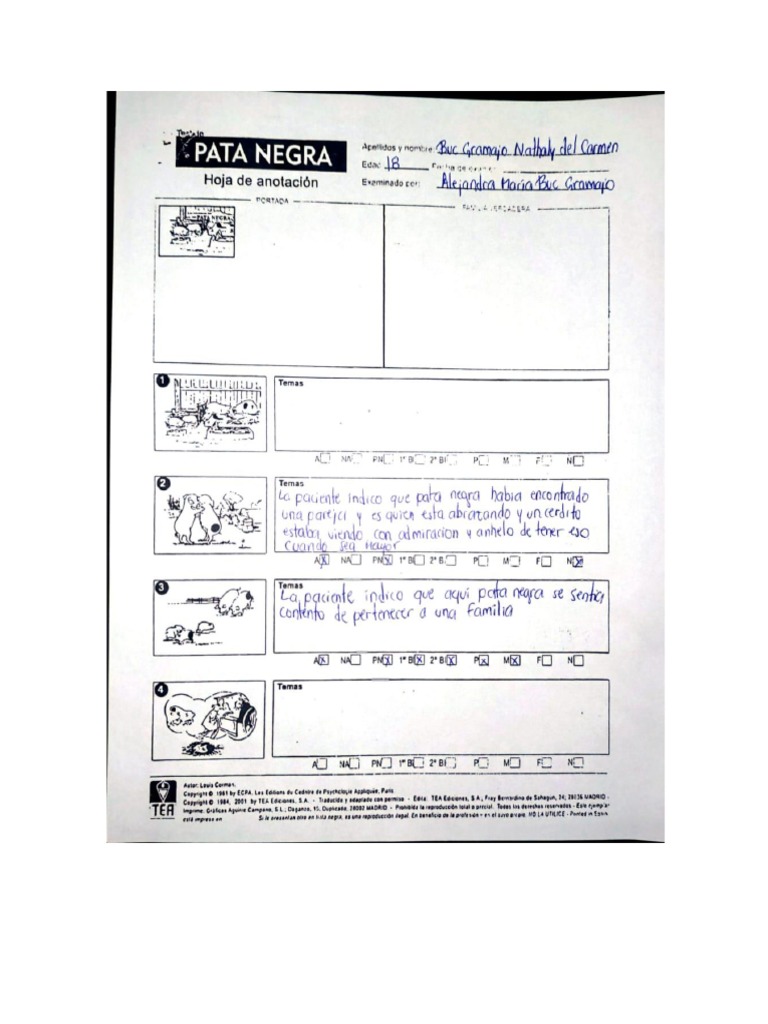 Hojas de Anotacion Pata Negra | PDF