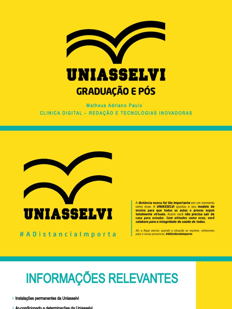 Modelo de Slide - Uniasselvi | PDF