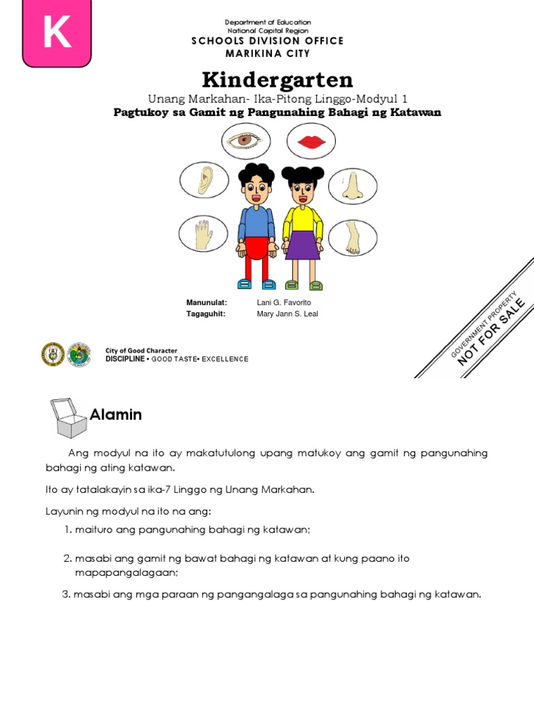Kinder-Q1 W7 Module1 | PDF