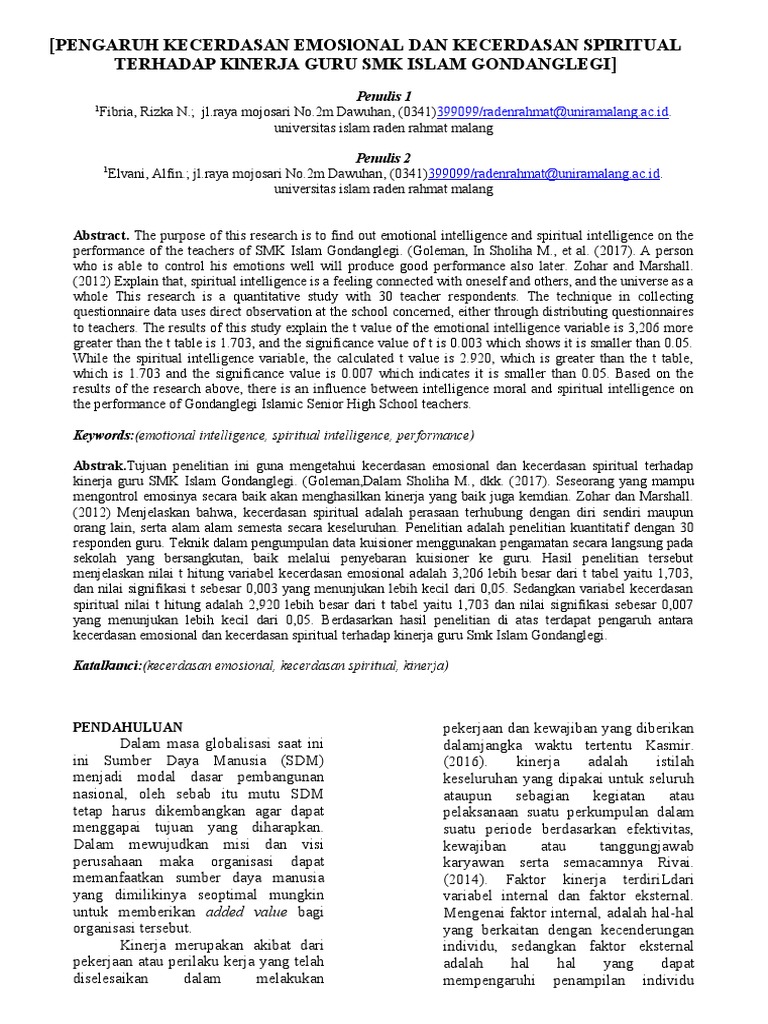 Jurnal Alfin Skripsi FIKS123 | PDF | Emotions | Behavioural Sciences