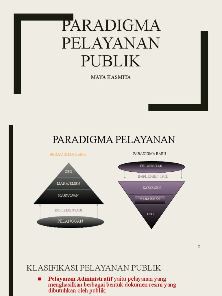 Perubahan Paradigma Pelayanan Publik | PDF