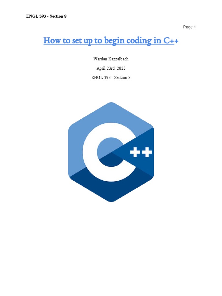 Setup Guide for C++ Coding in VS Code | PDF
