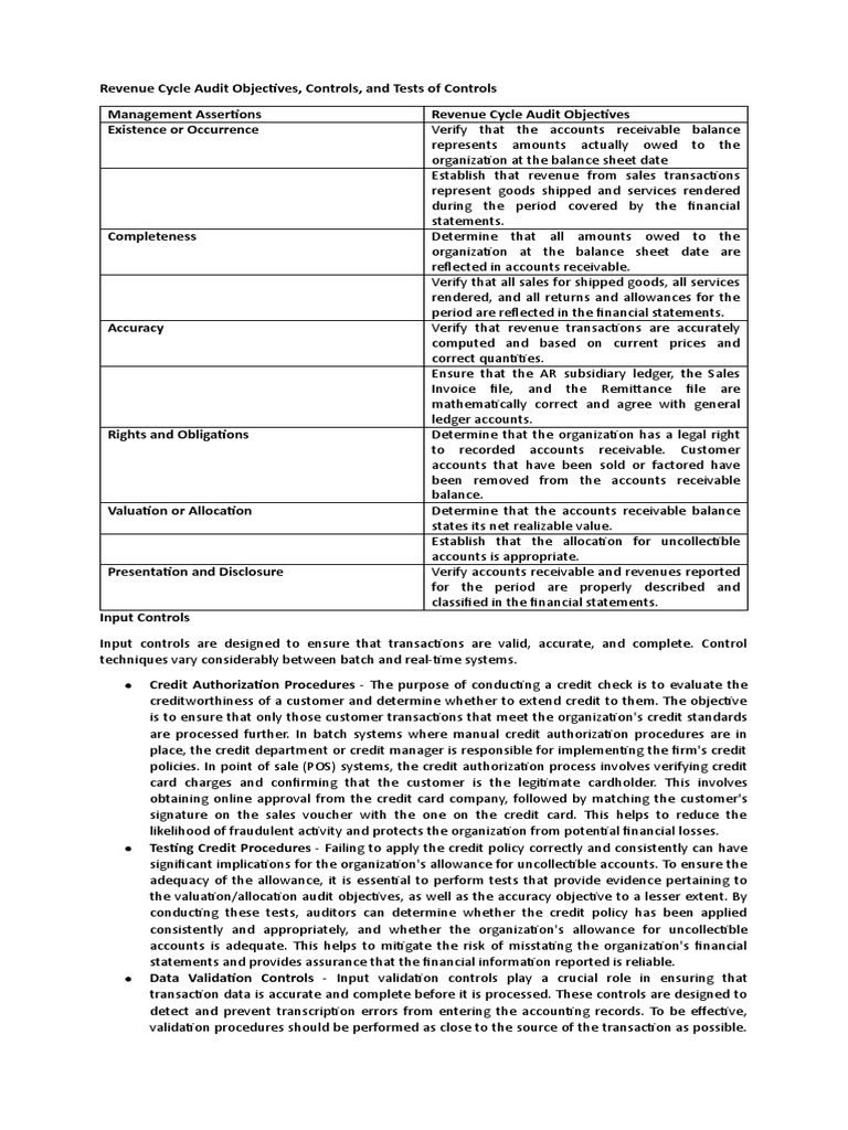 Revenue Cycle Audit Guide | PDF