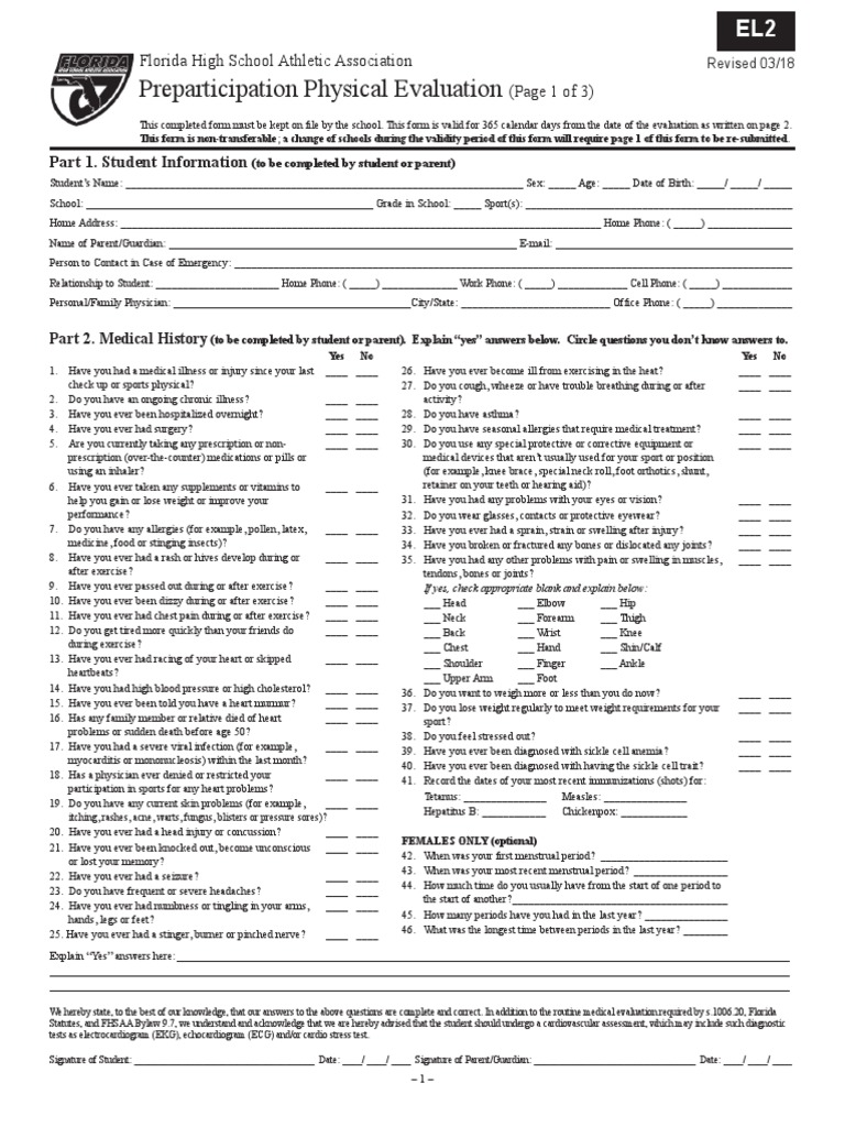 EL2 Physical Forms | PDF