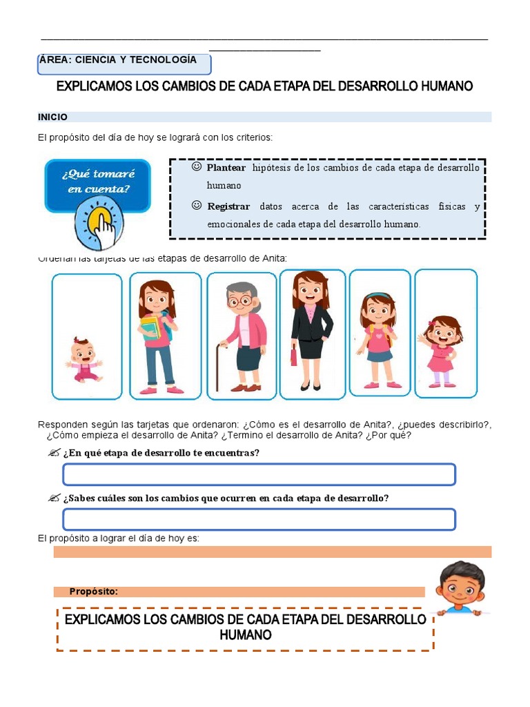 Explicamos Los Cambios de Cada Etapa Del Desarrollo Humano | PDF | Infancia | Adultos