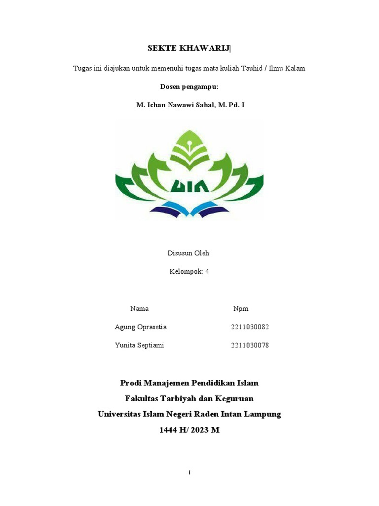 Sekte Khawarij | PDF