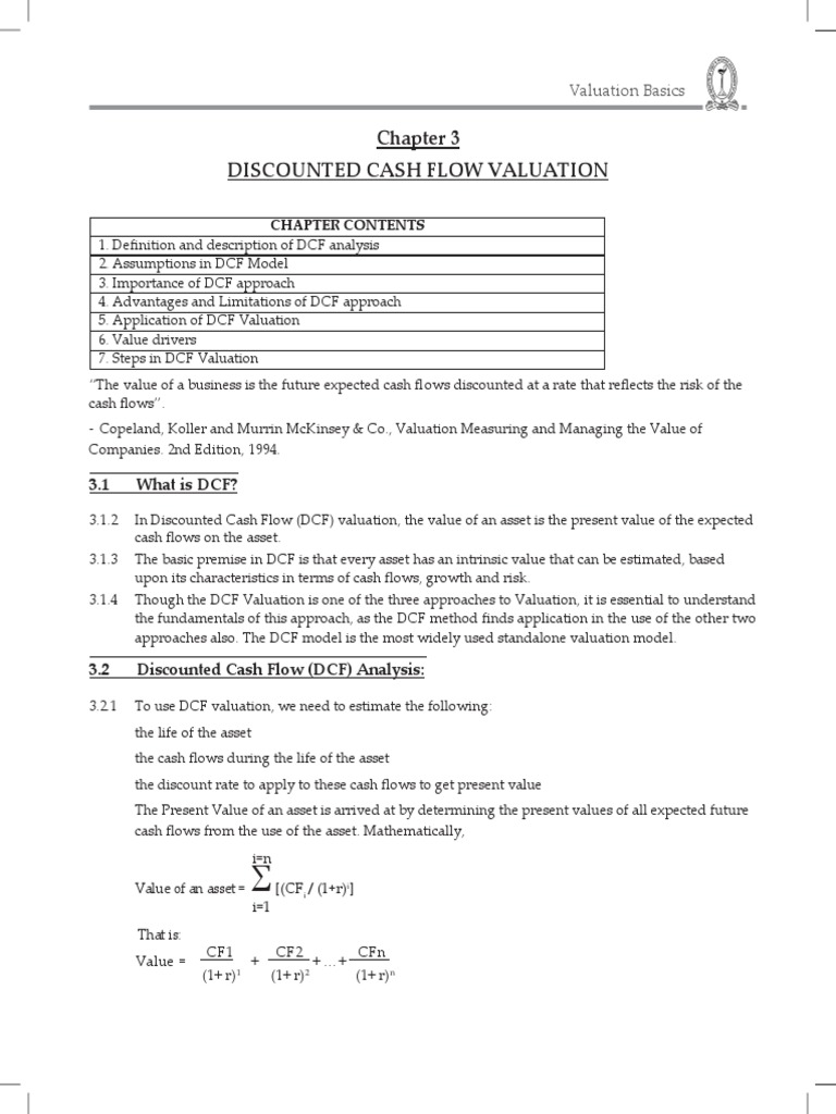 DCF and Other Valuation Examples | PDF