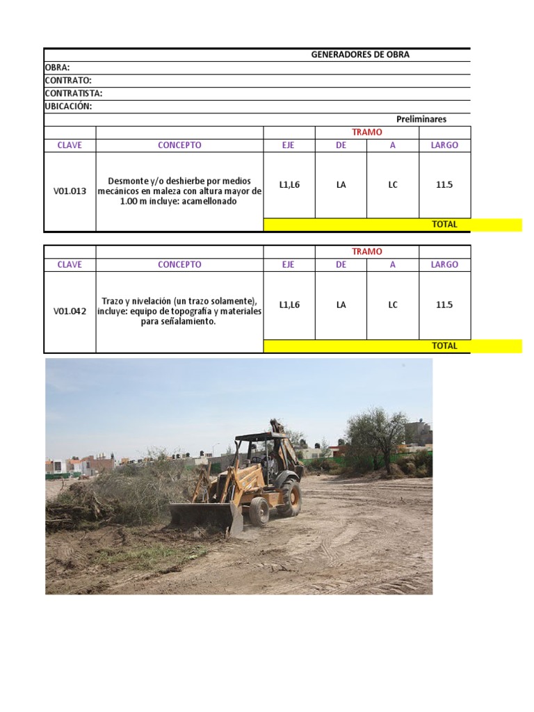 Generadores de Obra Final | PDF