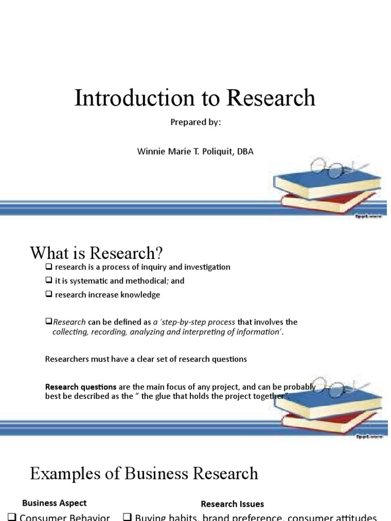 Introduction To Research - Lesson 1 | PDF