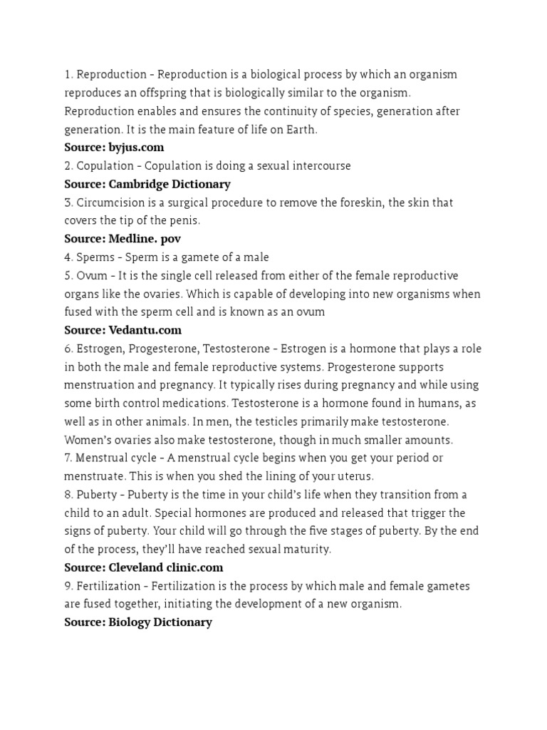 Vocabulary Science Meaning | PDF | Science & Mathematics