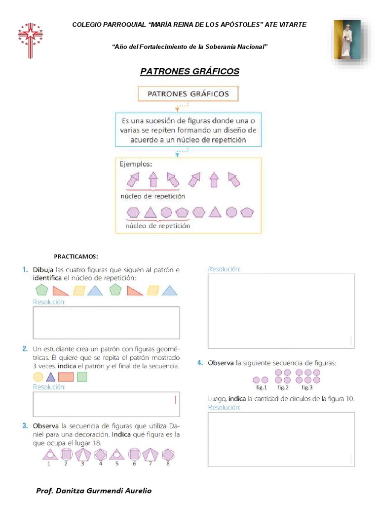 PATRONES GRÁFICOS 1RO SEC | PDF