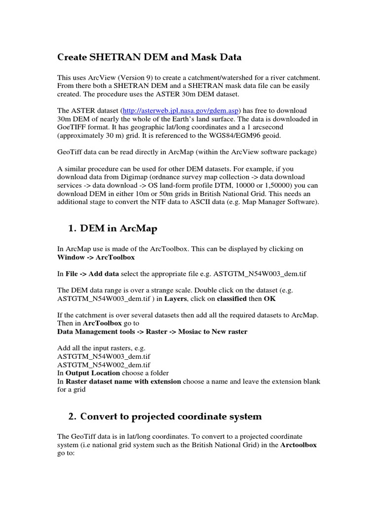 Create Basin From DEMs | Download Free PDF | Drainage Basin | Computing