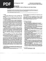 ASTM D1556 D1556M 15e1 | PDF | Density | Sand