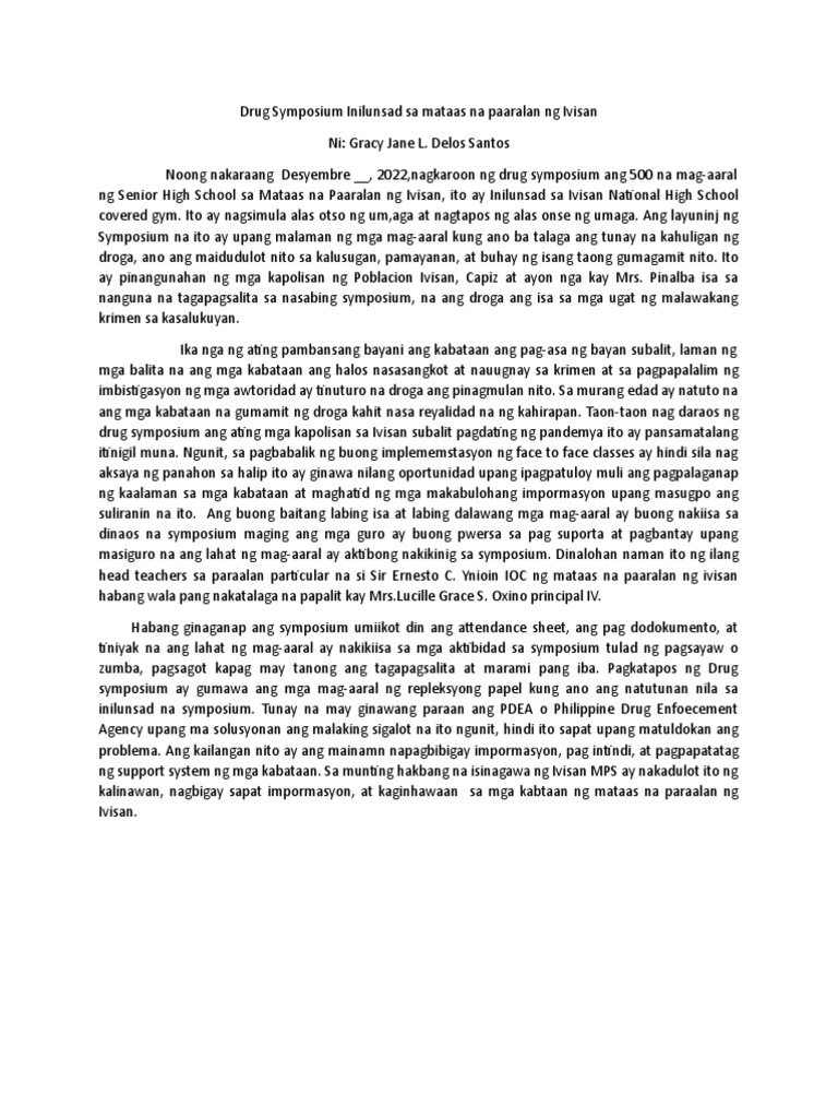 Drug Symposium | PDF