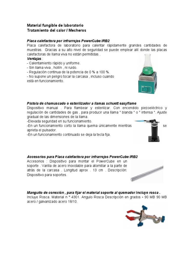 Herramientas de Laboratorio. | PDF | Acero | Ciencias fisicas