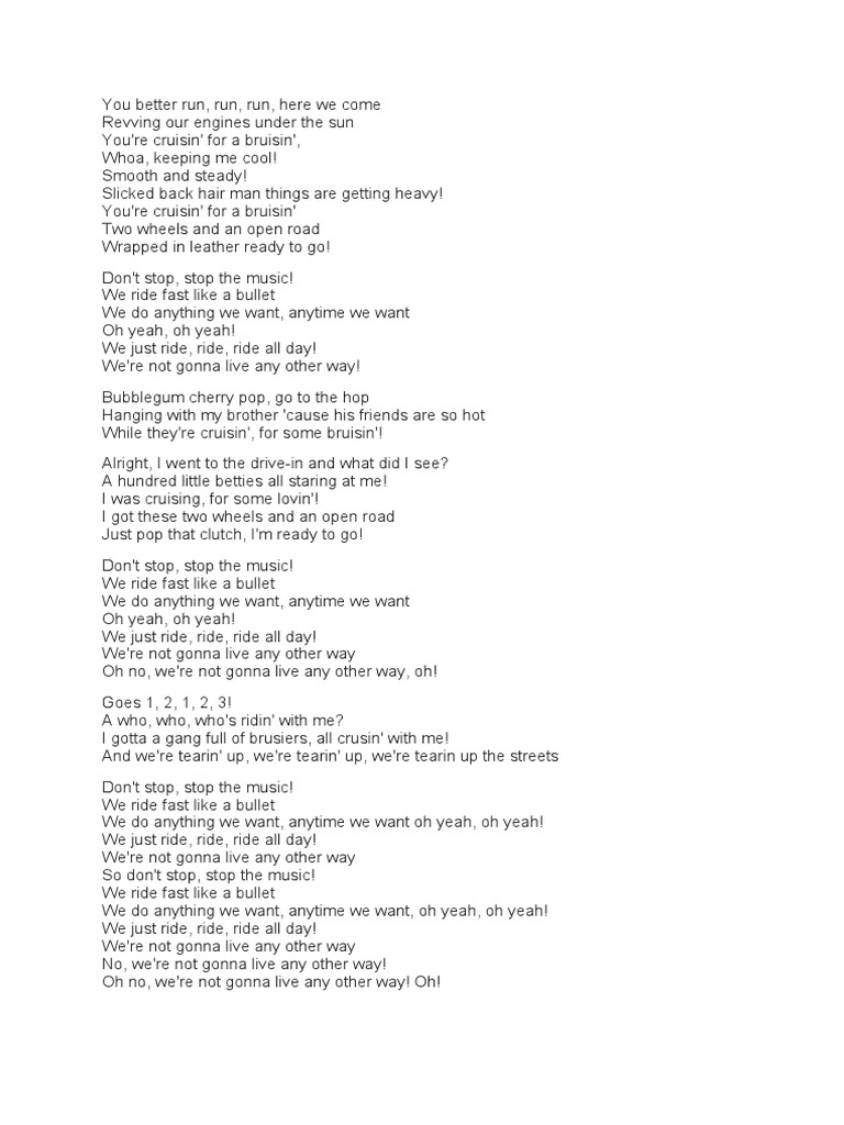 Cruisin For A Bruisin | PDF