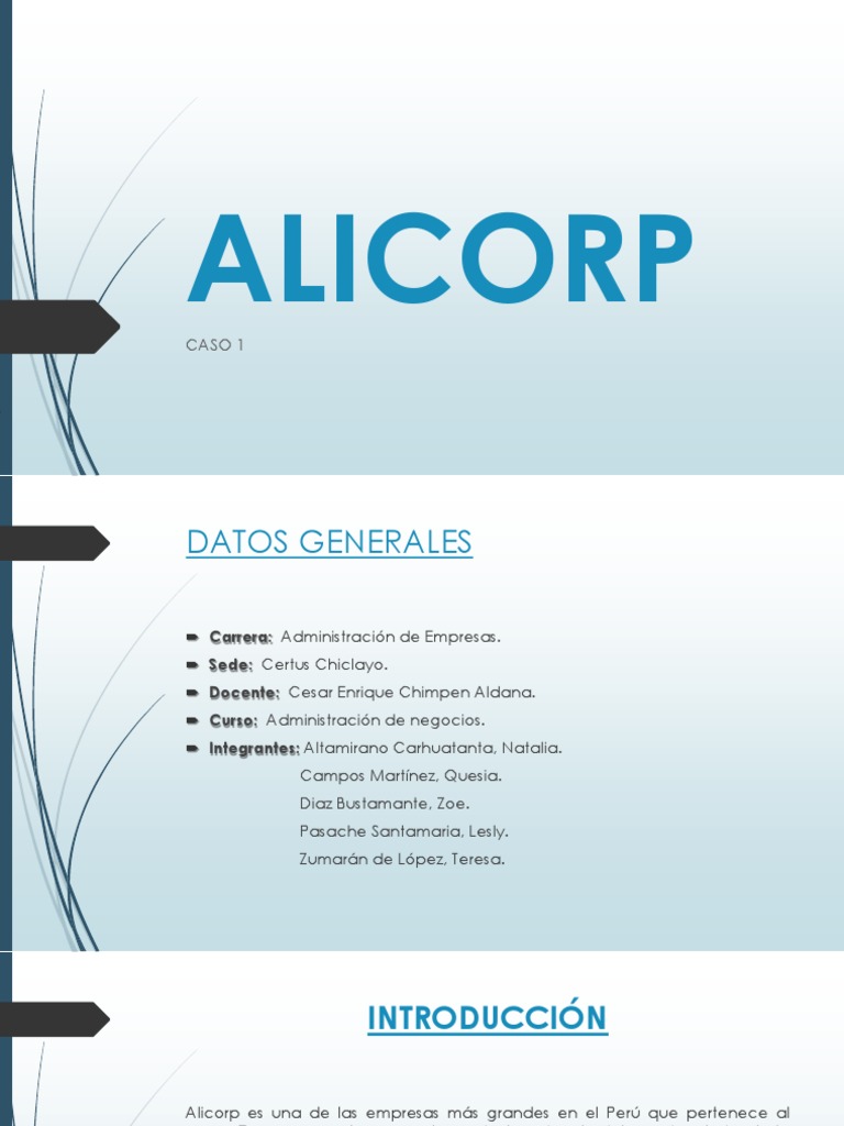 Alicorp Caso1 - Tarea | Descargar gratis PDF | Marketing | Economias