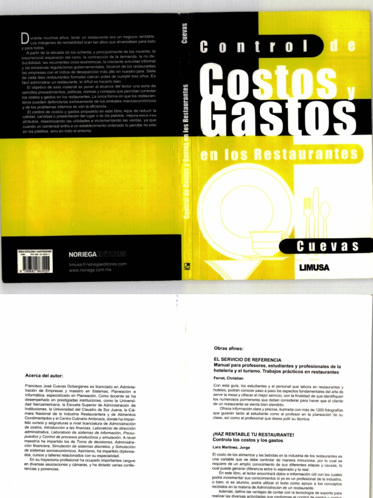 Control de Costos y Gastos en Los Restau | PDF