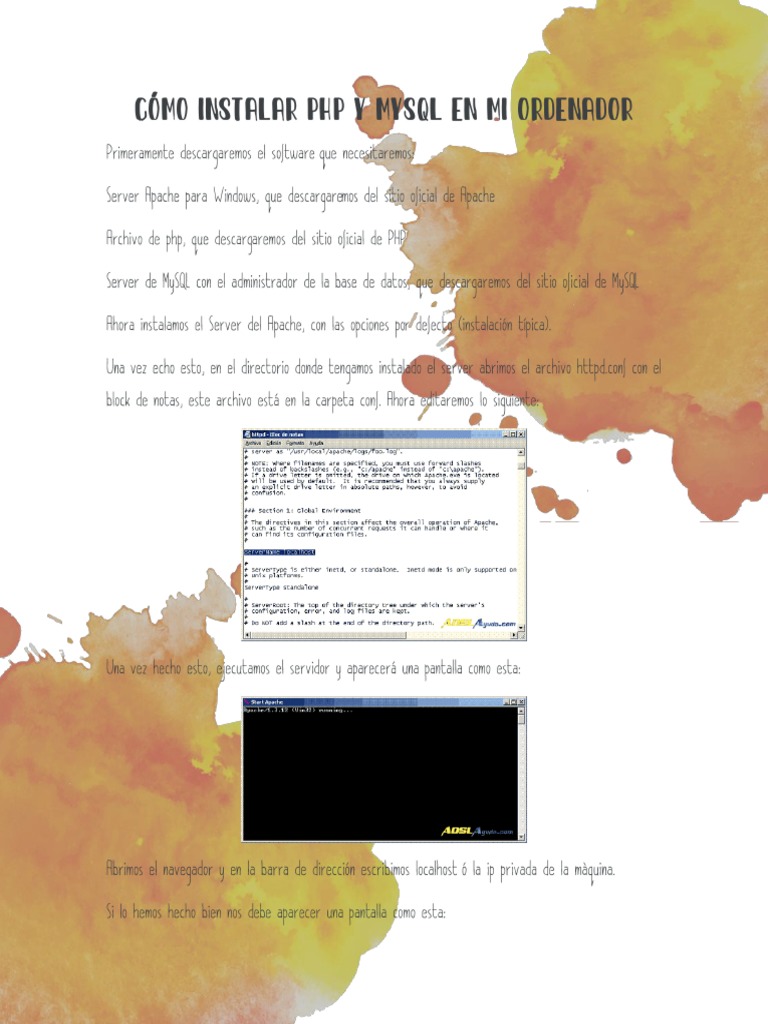 Cómo Instalar PHP y MySQL | PDF Cómo Instalar PHP y MySQL | PDF