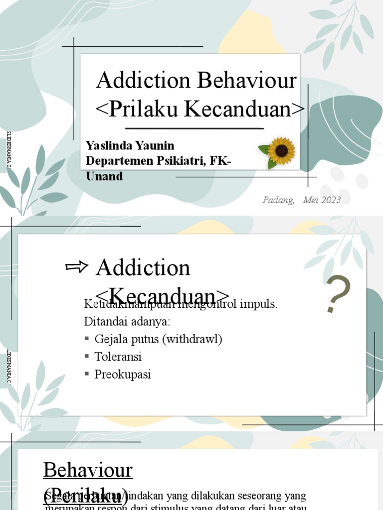 Addiction Behaviour Pdf