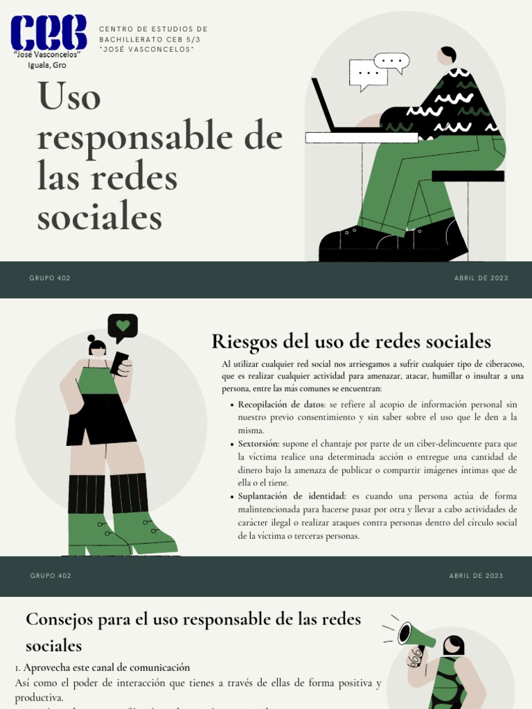 Uso Correcto de Las Redes Sociales | PDF | Servicio de redes sociales | Acoso cibernético