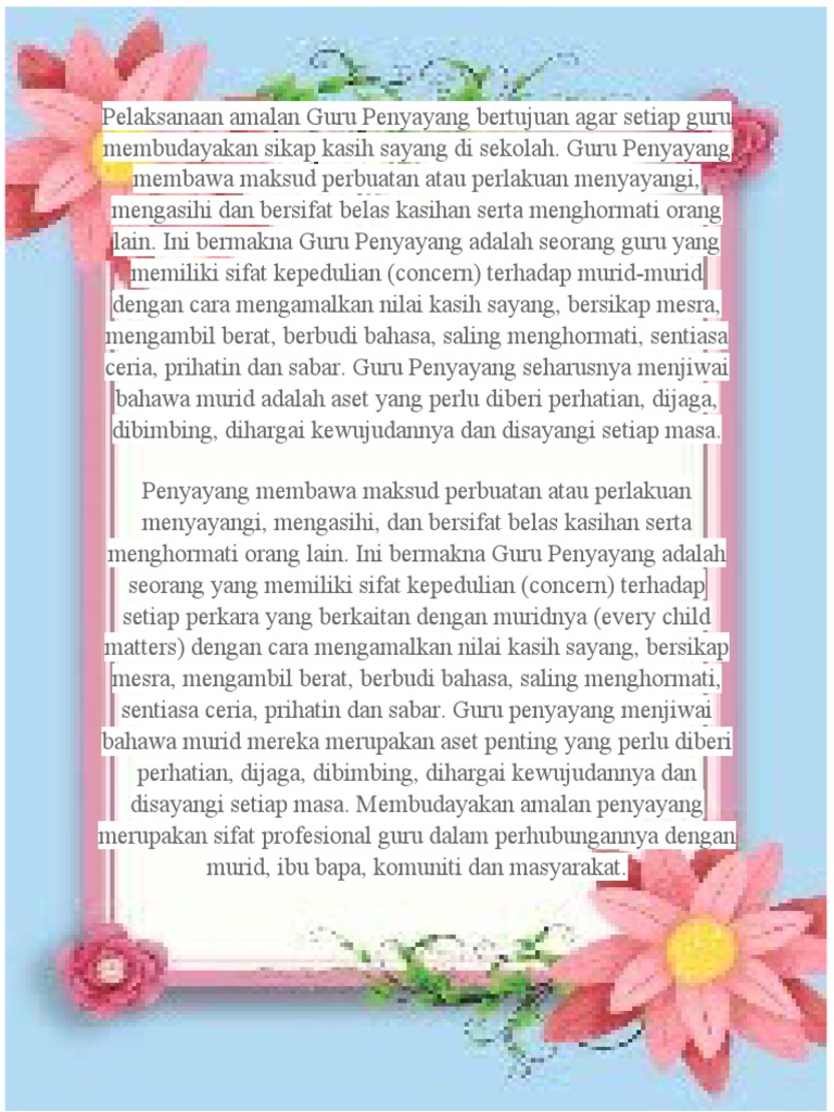 Pengenalan Unit Penyayang | PDF