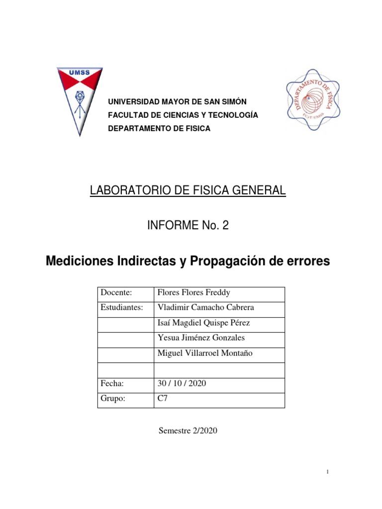 Informe 2 | PDF | Medición | Science