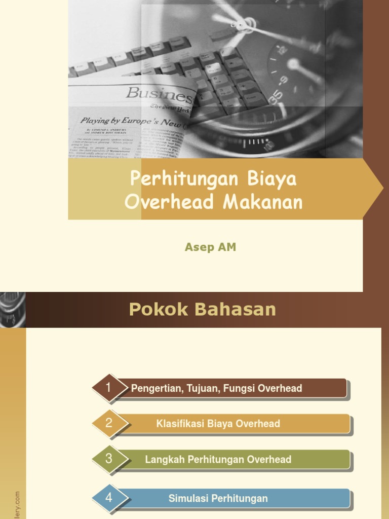 Perhitungan Biaya Overhead | PDF