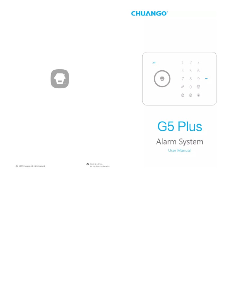 Manual de Usuario Chuango CG-G5 PLUS (29 Páginas) | PDF